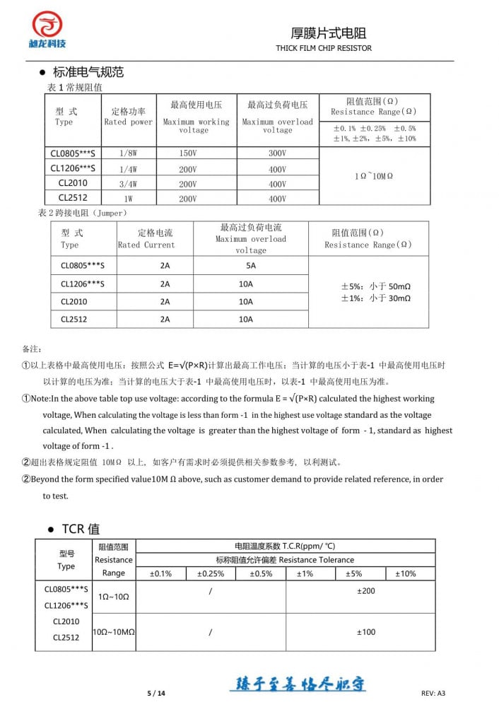 CHANGLONG datasheet page 5