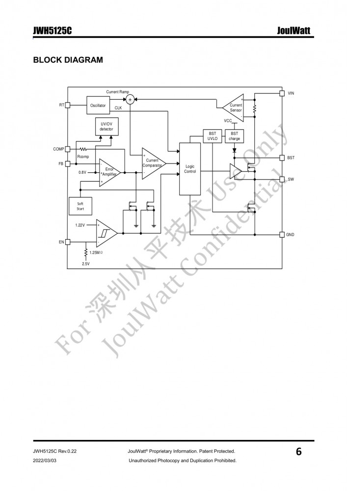 JWH5125C datasheet page 6