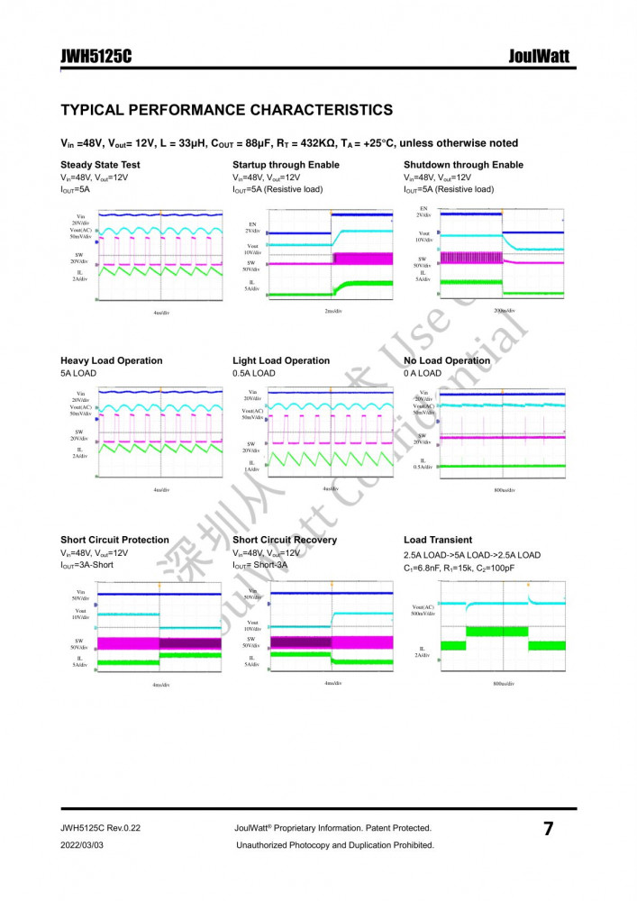 JWH5125C datasheet page 7