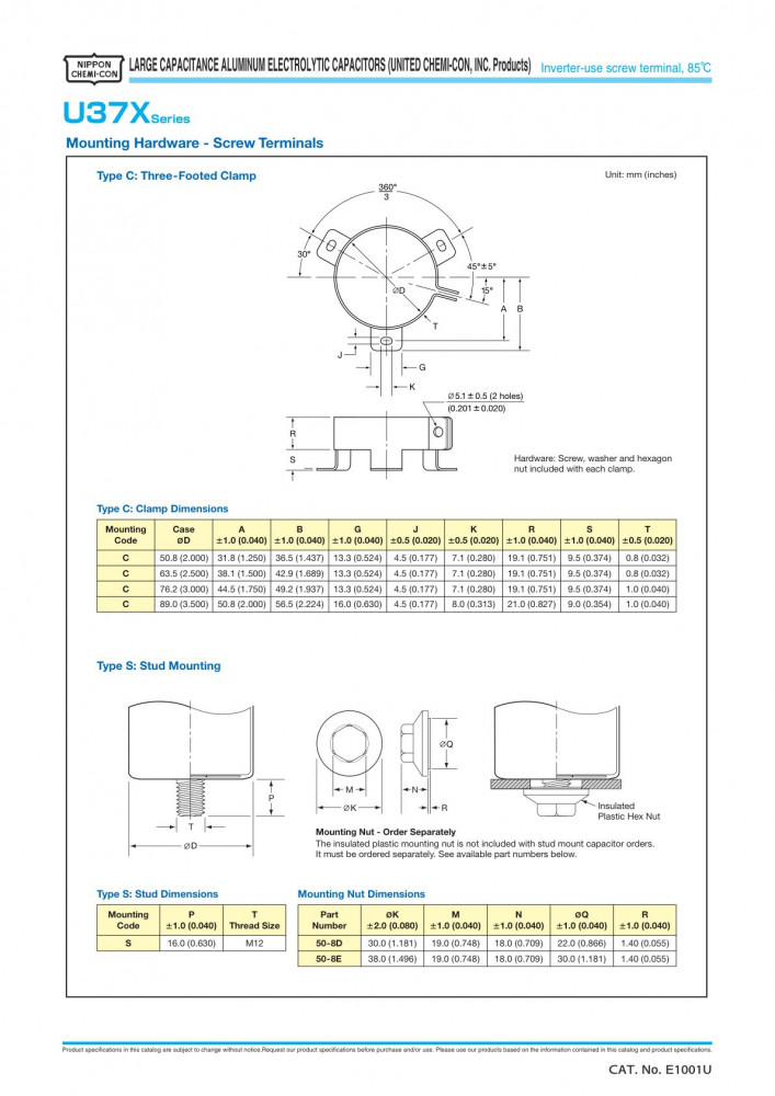 U37X series datasheet page 4