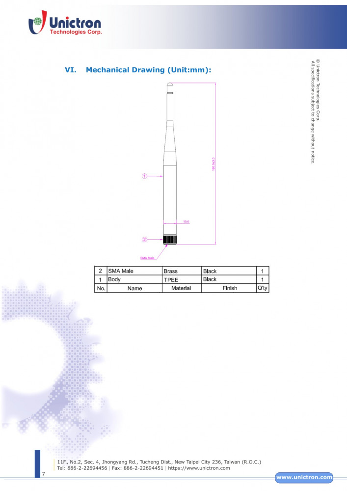 TA-26B-A-S01 technical document, page 7