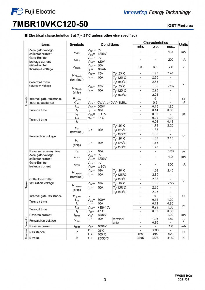 7MBR10VKC120-50 datasheet page 3