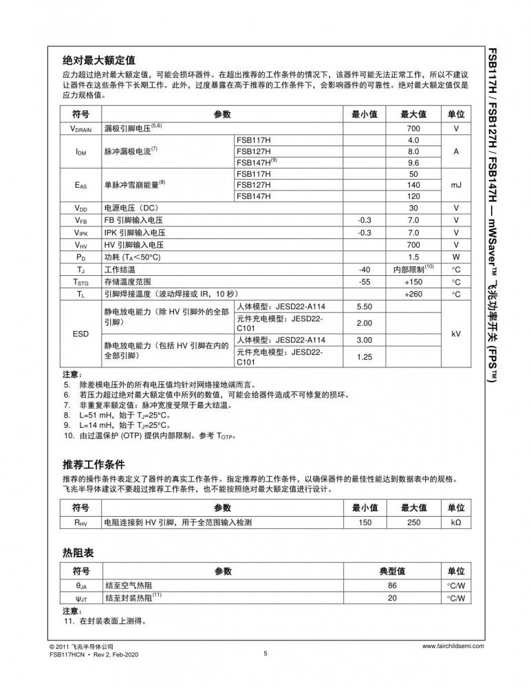 FSB127H datasheet page 6