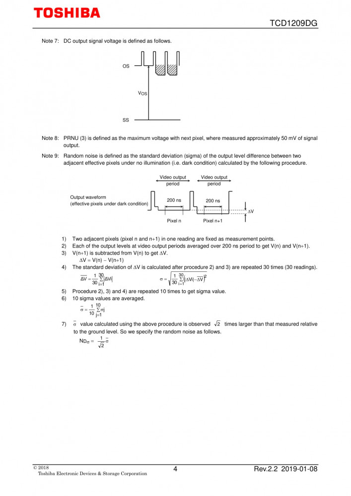 TCD1209DG datasheet page 5