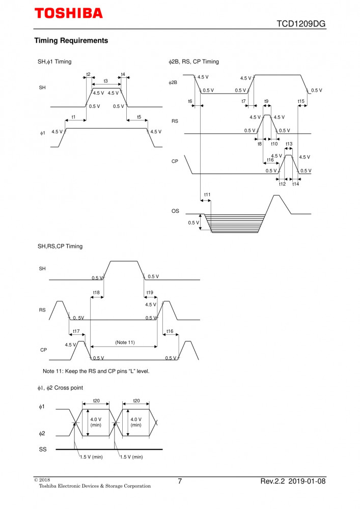 TCD1209DG datasheet page 8