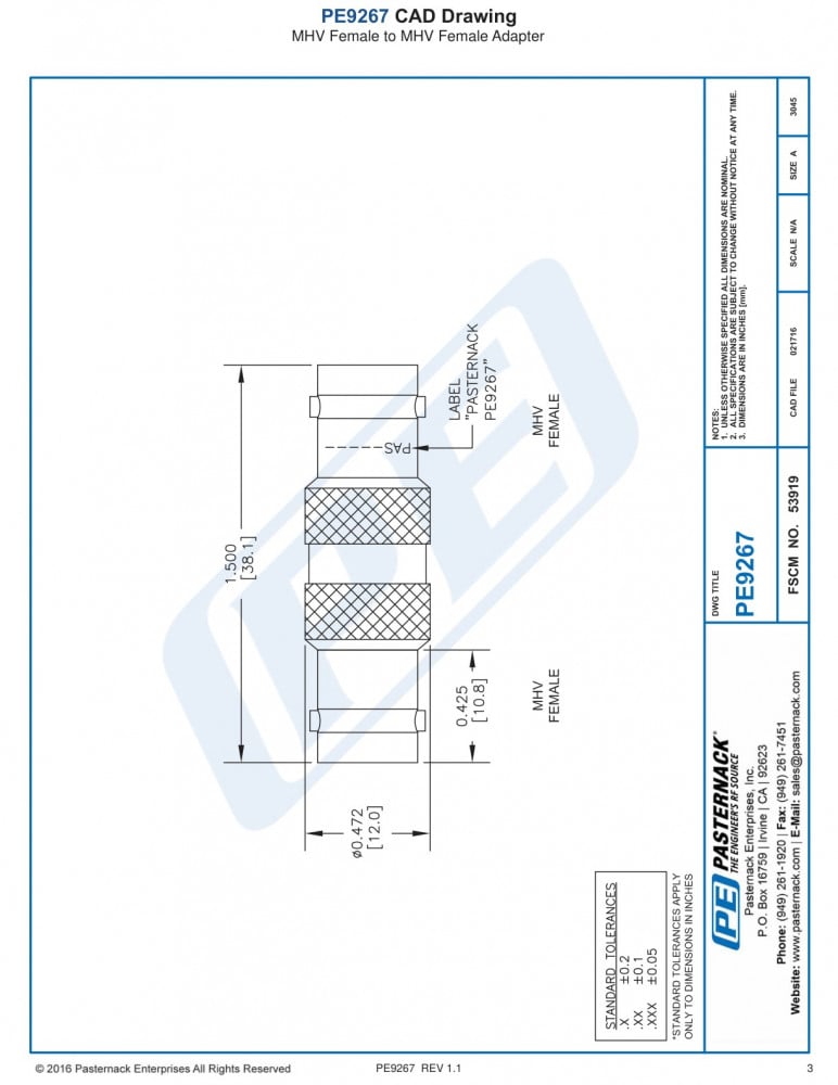 PE9267 technical document page 3