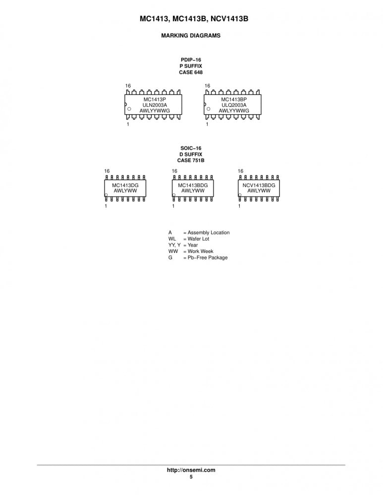 MC1413BDR2G datasheet page 5