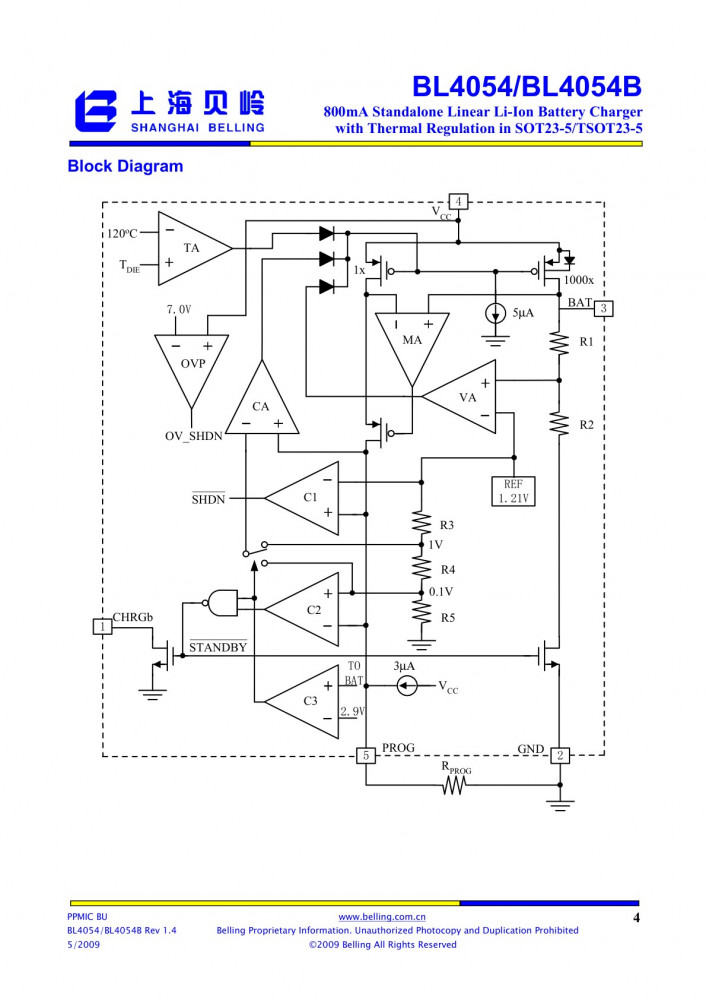 BL4054B datasheet page 4