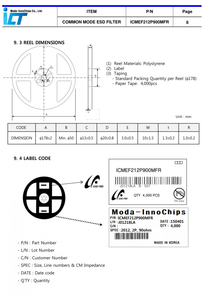 ICMEF212P900MFR datasheet page 8