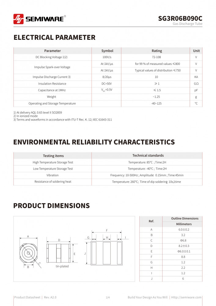 SG3R06B090C datasheet page 2