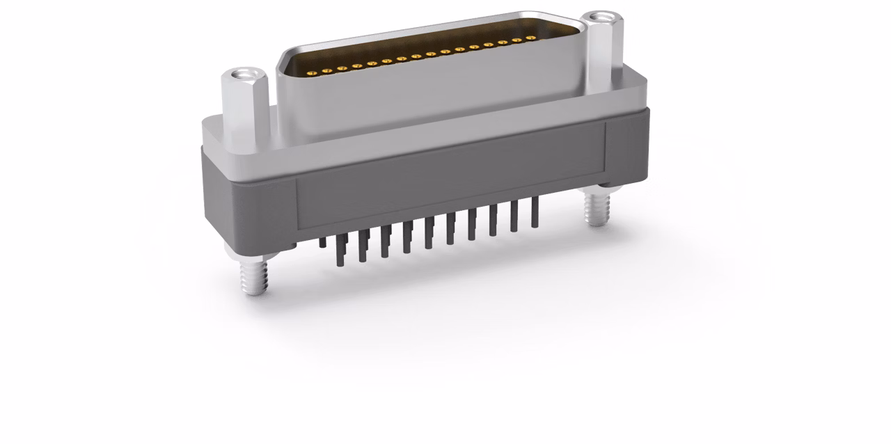 AirBorn M Series, Micro-D Board Mount Receptacle, 0.050