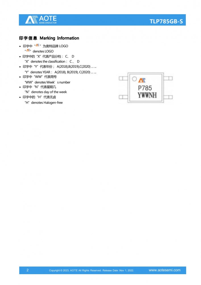 TLP785GB-S datasheet page 3