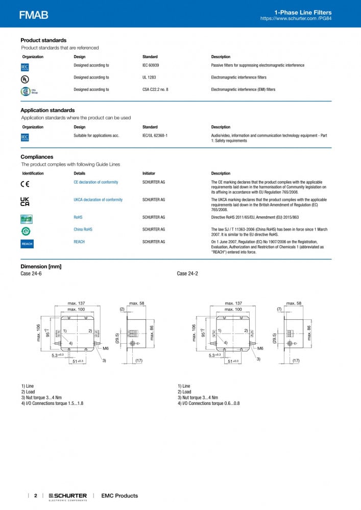 SCHURTER 5500.2658.06 technical document page 2