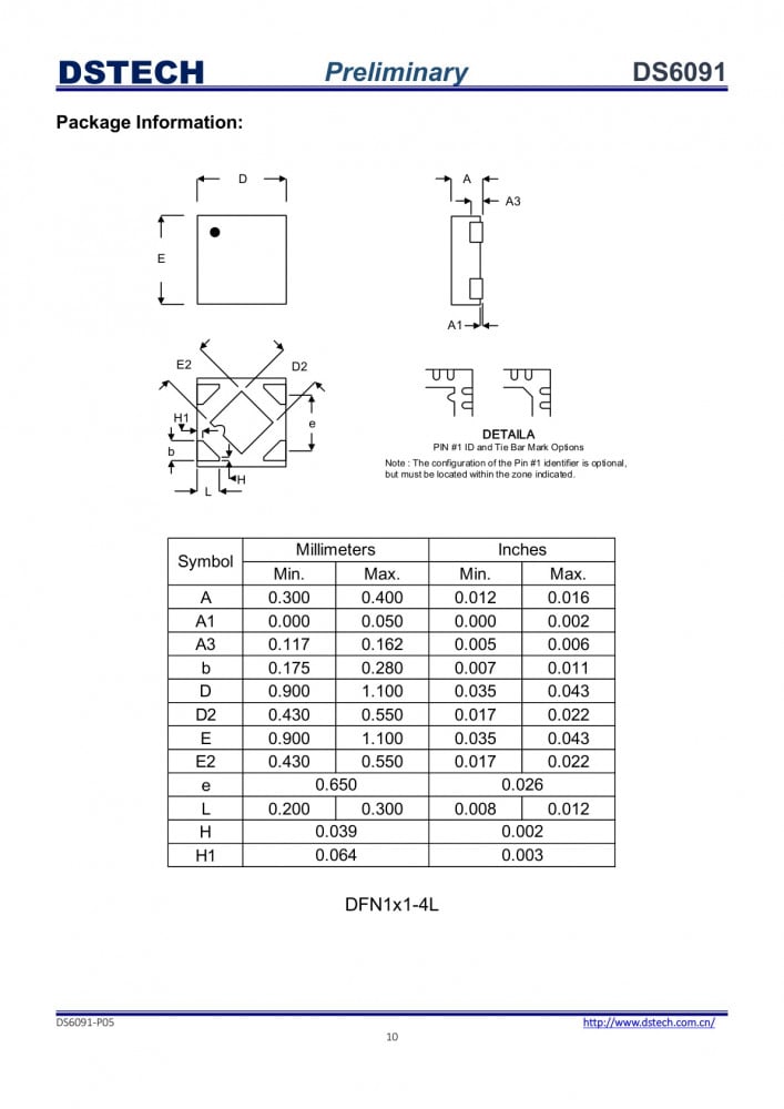 DS6091AED4 datasheet page 10