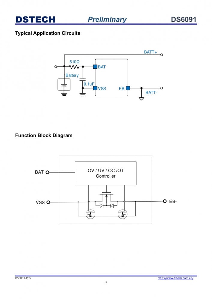 DS6091AED4 datasheet page 3