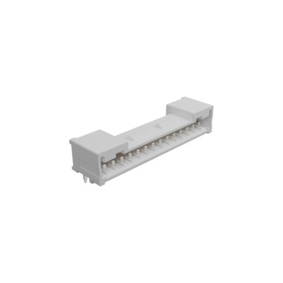 1.25mm Pitch, Micro-Lock Plus PCB Header, Single Row, Right-Angle, Through Hole, Tin-Bismuth Plating, Positive Lock, 14 Circuits, Natural (White) for sale