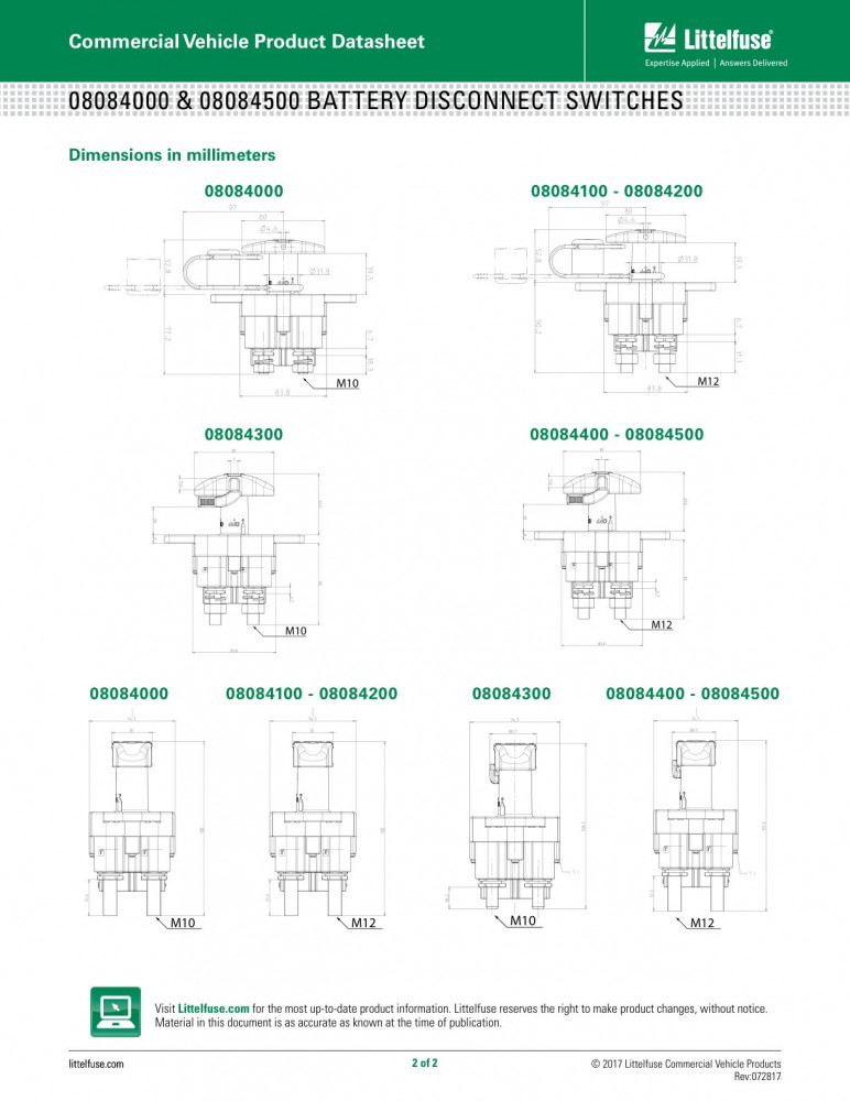 Littelfuse battery disconnect switch technical document page 2