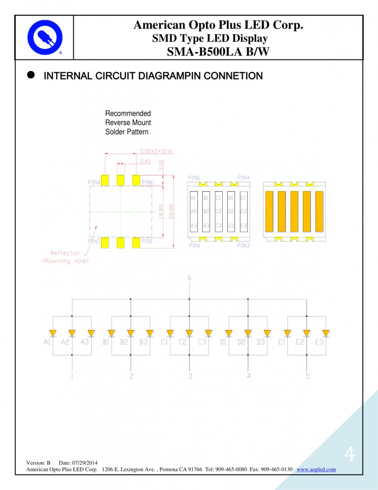 SMA-B500LA B/W datasheet page 4