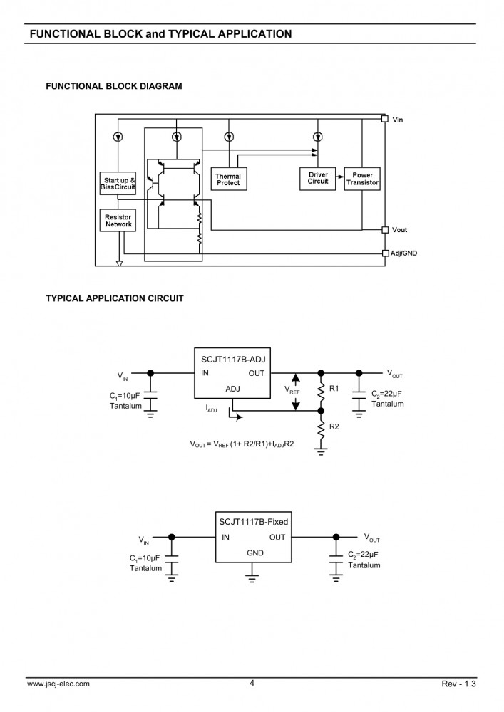 SCJT1117B-ADJ datasheet page 4