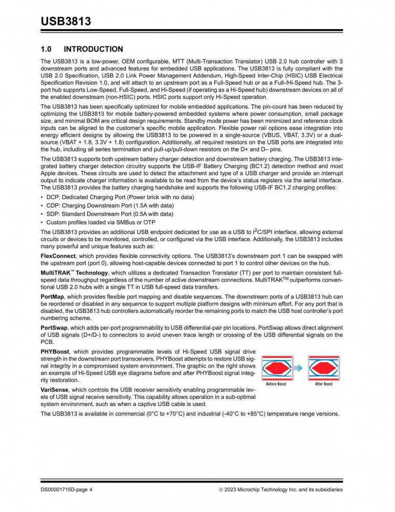 USB3813 datasheet preview, page 4