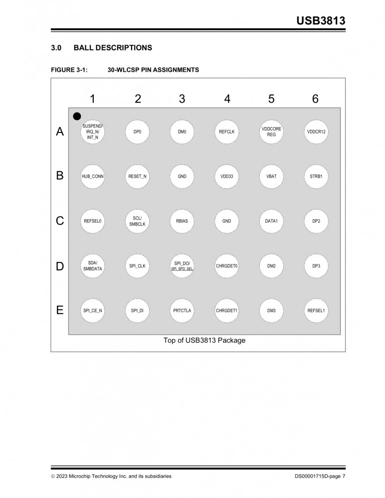 USB3813 datasheet preview, page 7