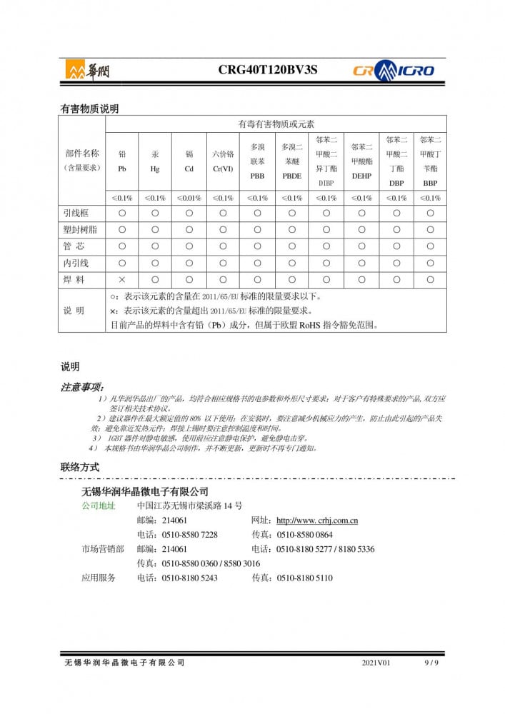 CRG40T120BV3S datasheet page 9