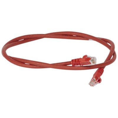 Patch cord RJ45 category 6A U/UTP PVC yellow 1m