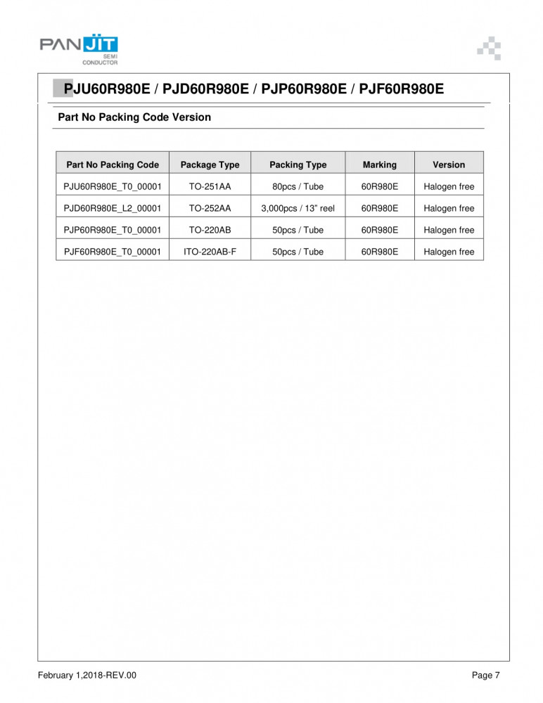 PANJIT datasheet page 7