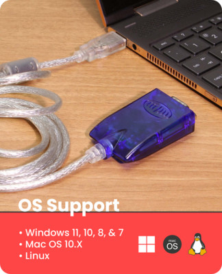 PRO Single Port USB to Serial Adapter with Activity LED 3ft. for sale