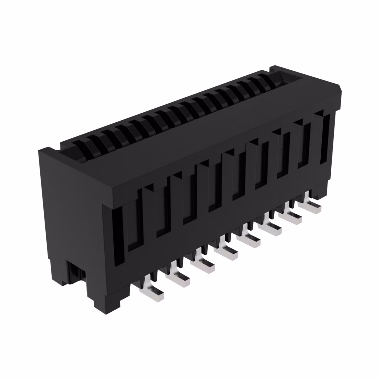 Easy-On FFC/FPC Connector, 0.50mm Pitch, Surface Mount, Vertical, Non-ZIF, Standard Footprint, Tin Bismuth Plating, Short Terminal Type, Black, 16 Circuits for sale
