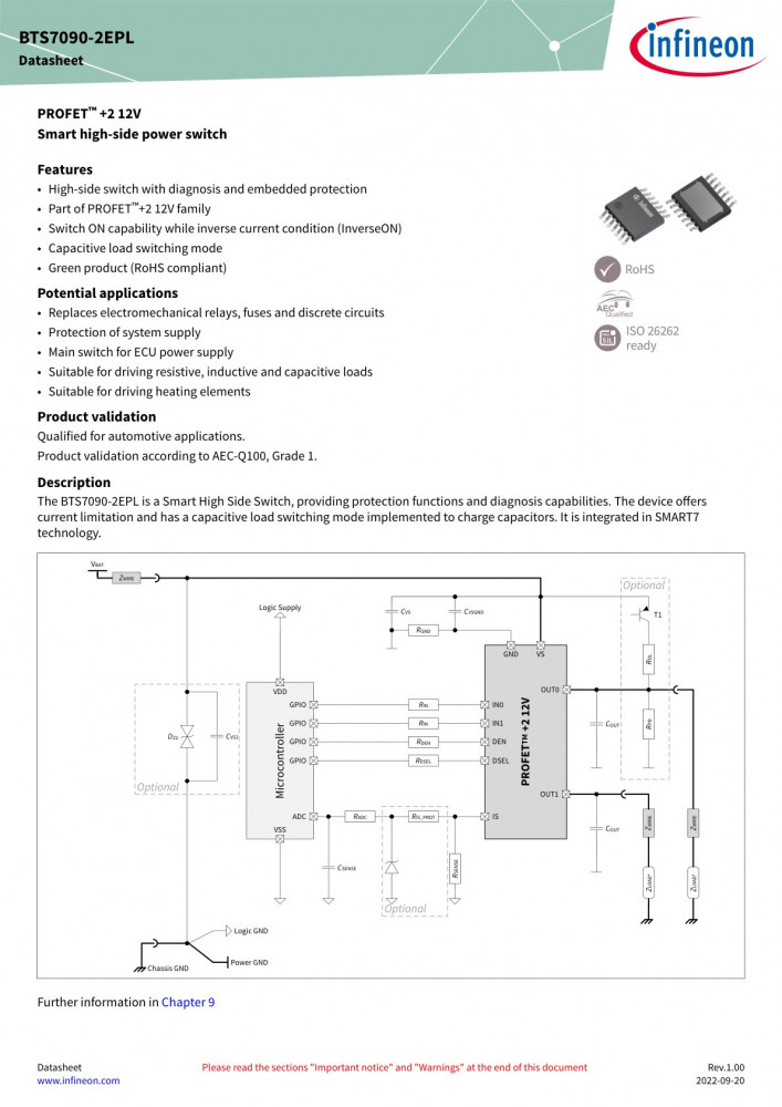BTS70902EPLXUMA1 technical document page 1