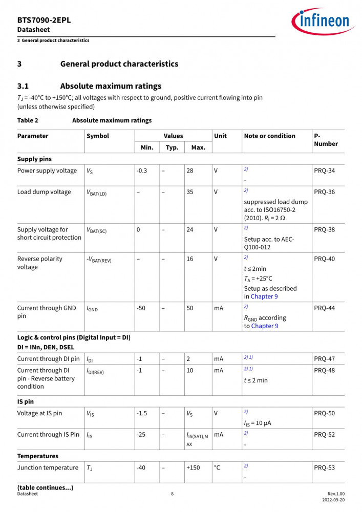 BTS70902EPLXUMA1 technical document page 8