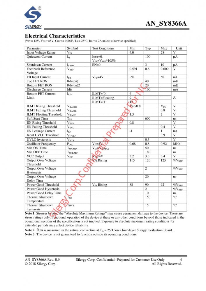 SY8366AQQC datasheet page 4