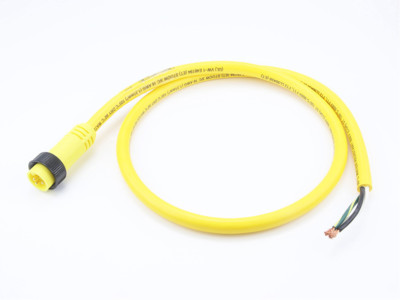 Mini-Change C-Size Double-Ended Cordset, 19 Poles, Male (Straight) to Female (Straight), 22/18 AWG, PUR Cable, 10.0m (32.81') Length
