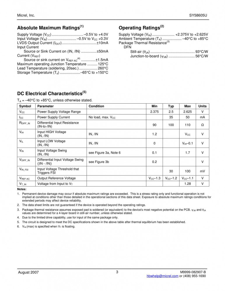 SY58605U technical document page 3