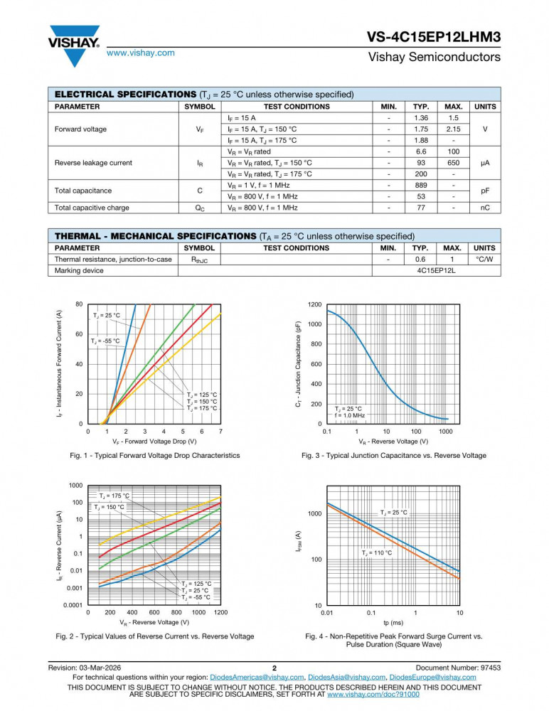 VS-4C15EP12LHM3 datasheet page 2