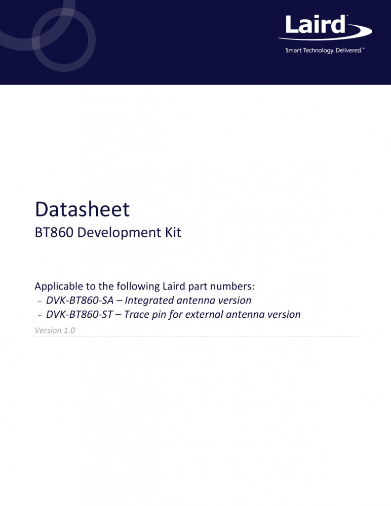 DVK-BT860-ST document page 1