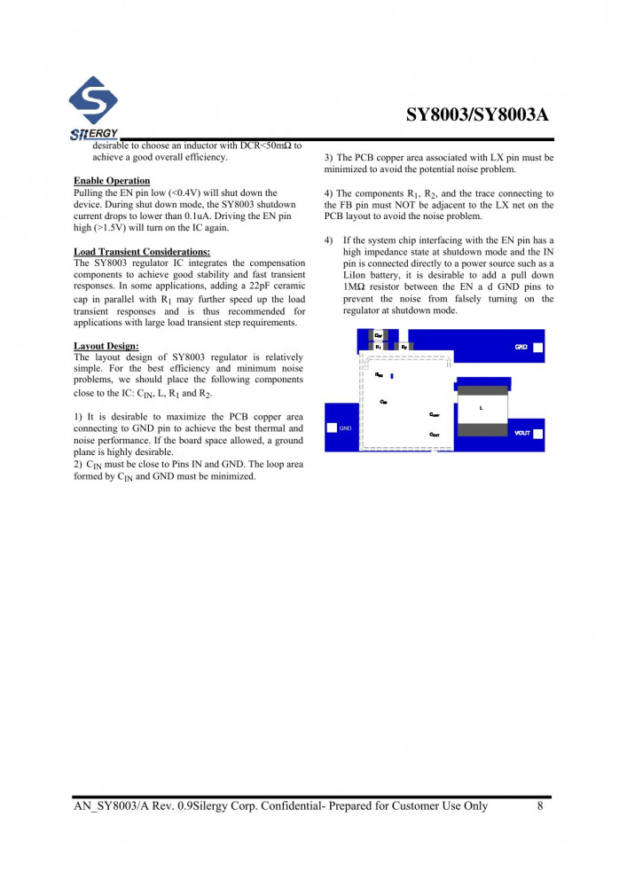 SY8003ADFC datasheet page 8