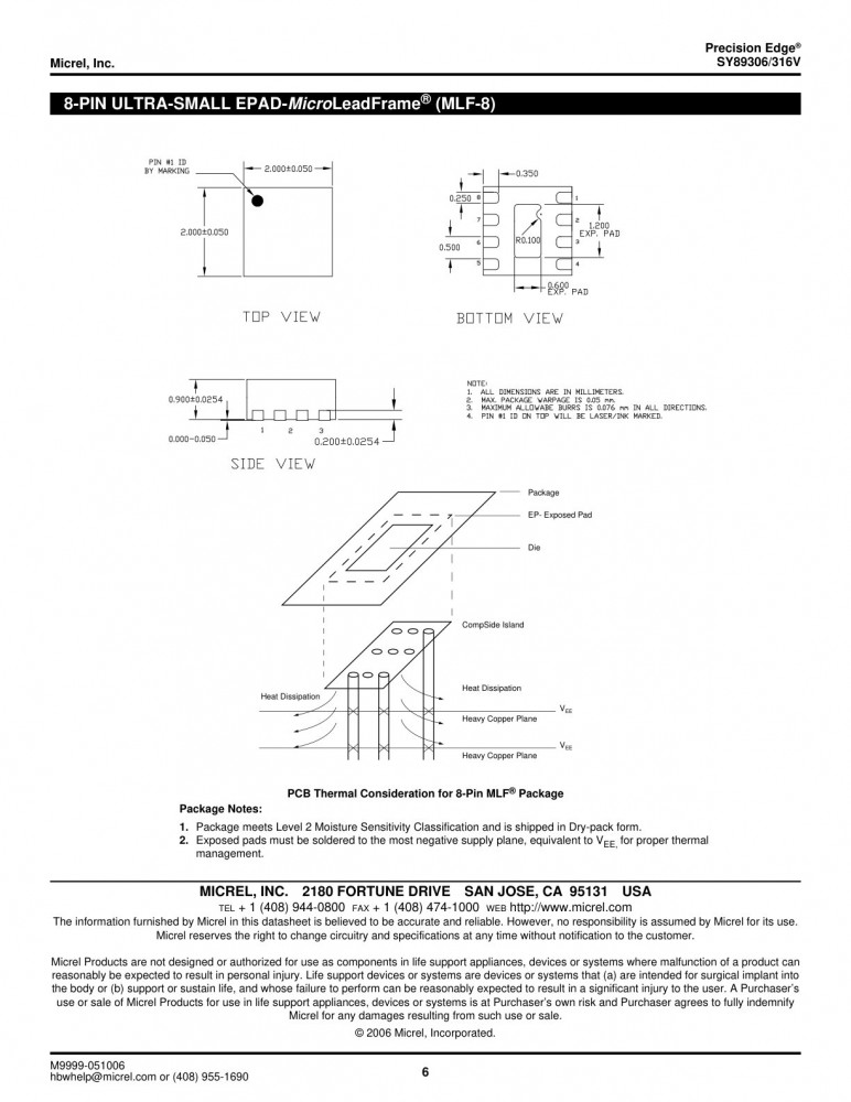 SY89316VMG-TR datasheet page 6