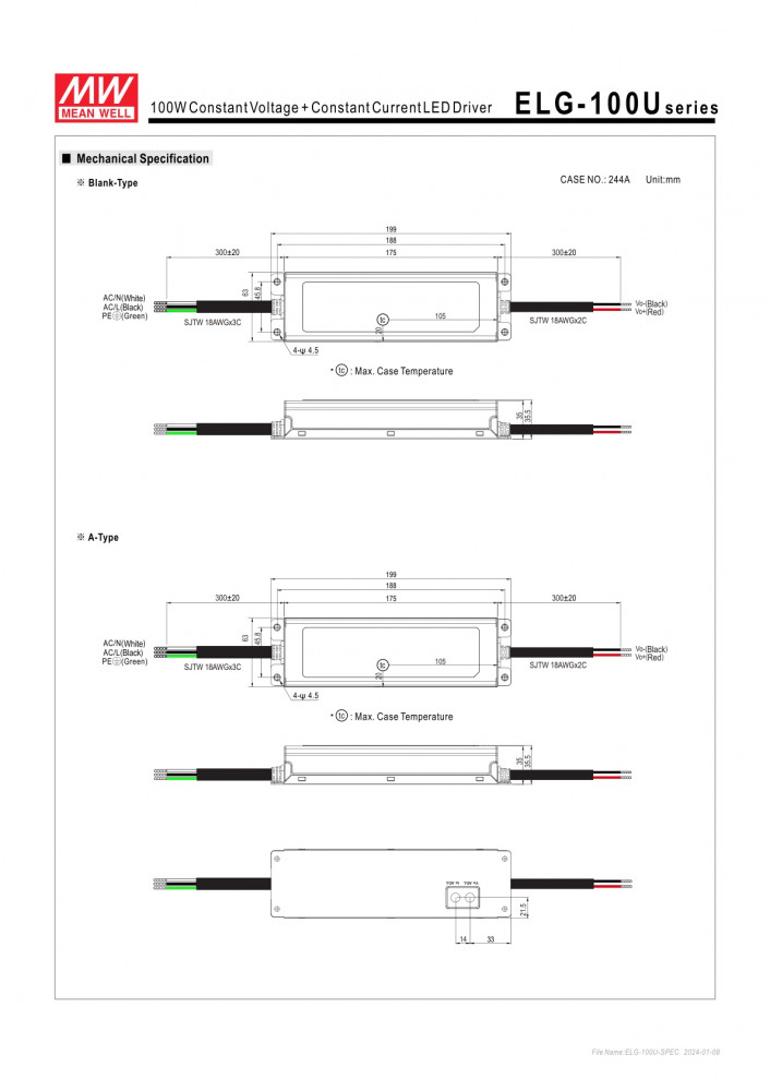 ELG-100U-36B datasheet page 7