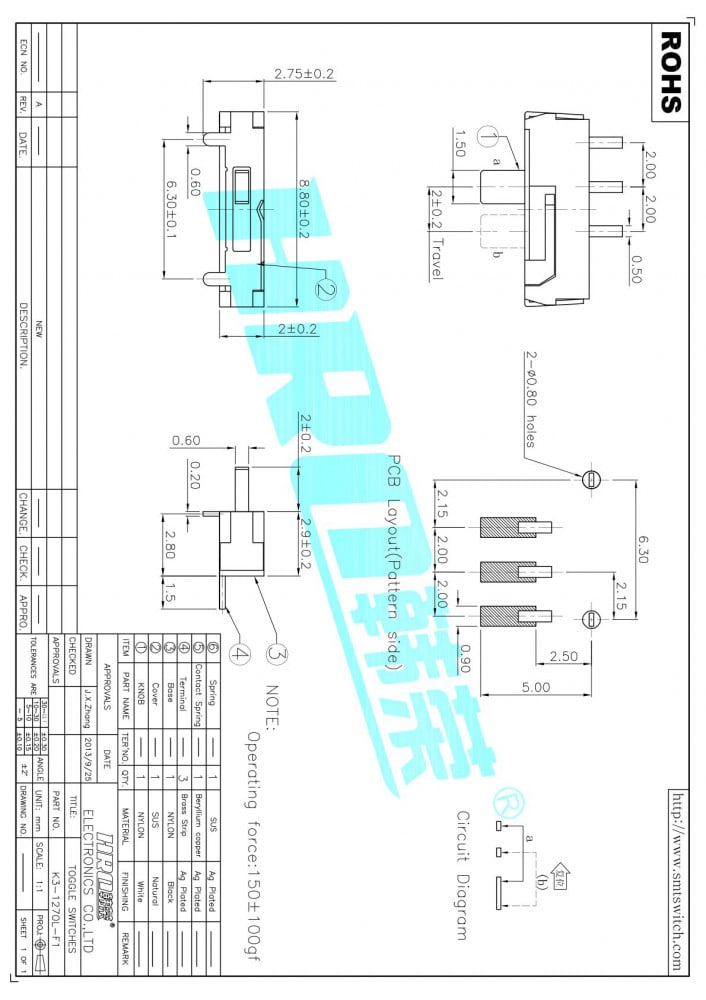 K3-1270L-F1 technical document page