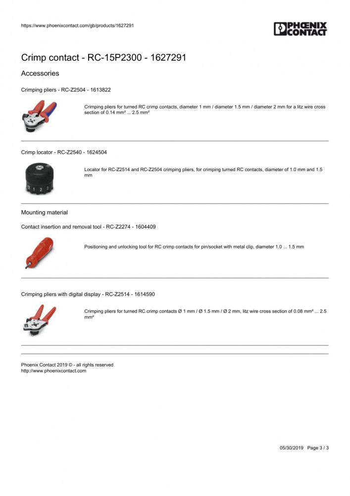 Phoenix Contact 1627291 product document page 3