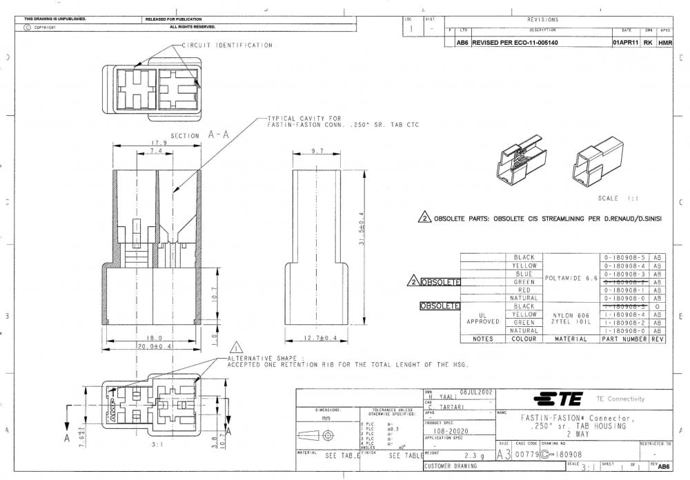 TE Connectivity 1-180908-0 technical drawing page
