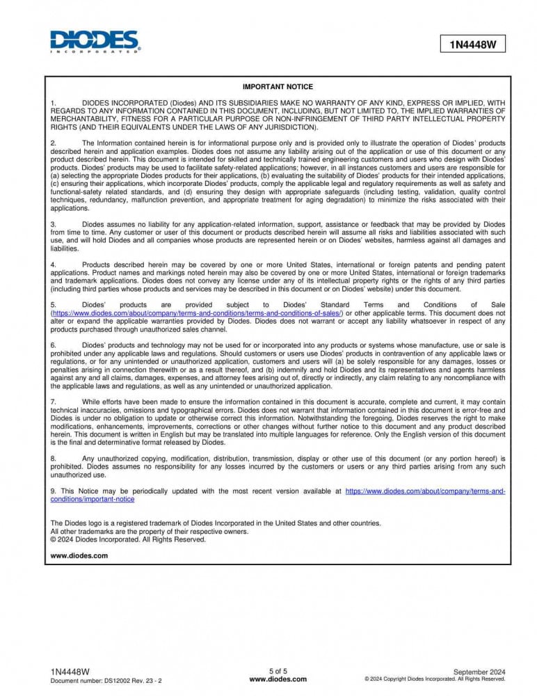 1N4448W-7-F datasheet page 5