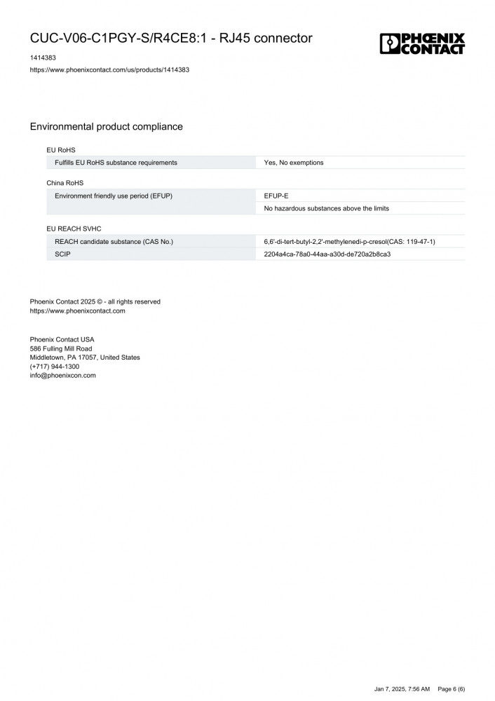 Phoenix Contact 1414383 technical document page 6