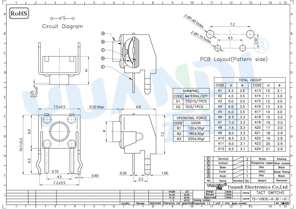TS-1093C-A3B3-D1 technical document page