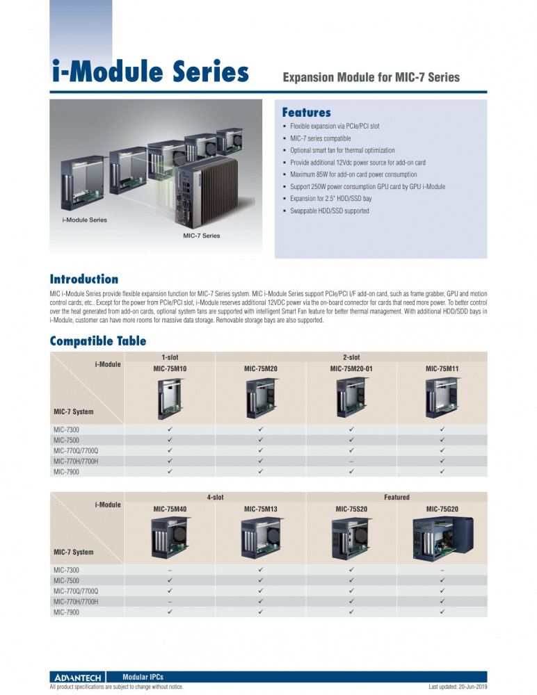 MIC-7900-S6A1E datasheet page 1