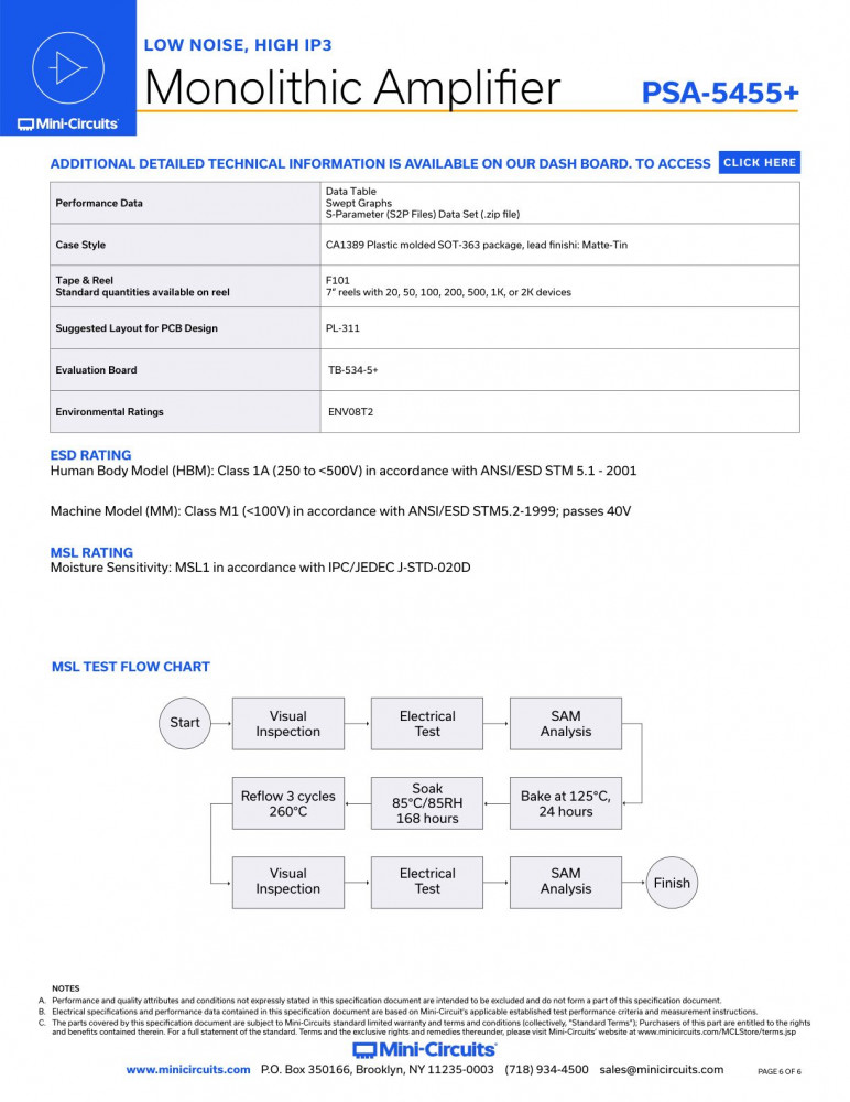 PSA-5455+ datasheet page 6