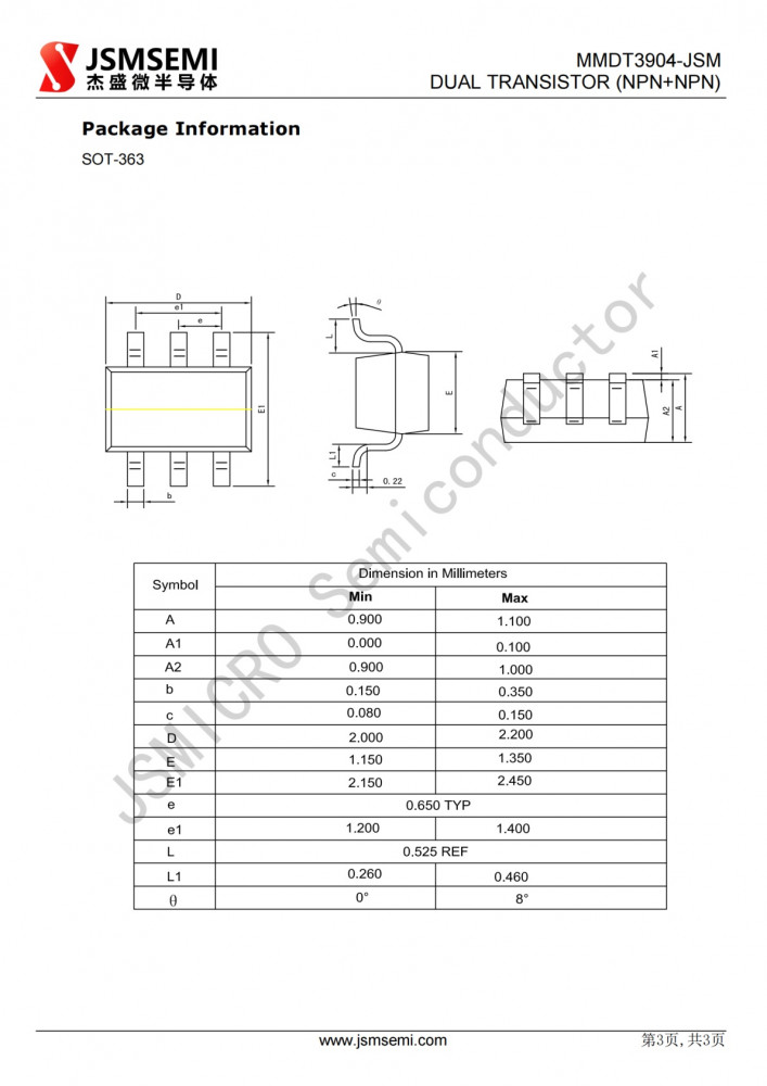 MMDT3904-JSM datasheet page 3