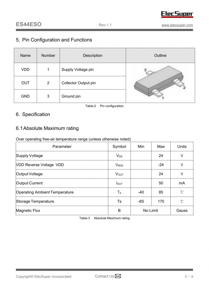 ES44ESO datasheet page 2